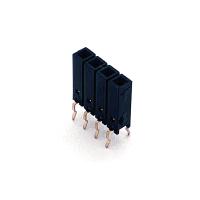 China 2.54mm Pitch Female Header Connector 3.0Amp Brass PA6T DIP Bottom Entry UL94V-0 for sale
