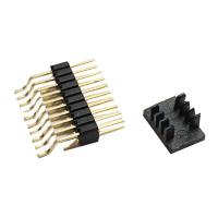 China Pin Header Connector 2.0mm Pitch Right Angle SMT Male Header Single Dual Row Reel Cap Packing for sale