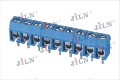 China UL94 V-0 M2.5 2000VAC PBT PCB Terminal Block JL301 14AWG CUL Brass for sale