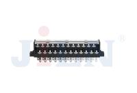 China PBT Brass PCB Terminal Block 7.62mm 300V 10A 14AWG Straight 6P to 48P for sale