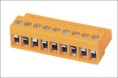 China PCB Pluggable Terminal Blocks 3.96mm Pitch DIP PA66 Screw M2.0 Steel 300V 10A for sale