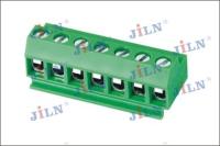 China NI Plating PCB Screw Terminal Block 5.00mm Pitch AC2000V PA66 M2.5 12A 300V for sale