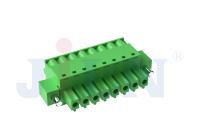 China Pluggable Terminal Block 6 Position 3.81mm Pitch Screw M4.0 Steel 8A 300V for sale