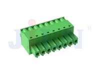 China Pluggable Terminal Block 8 Position 3.81mm Pitch Screw Connector 16-28 AWG 8A for sale