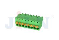 China Pluggable Terminal Block 8 Position 3.81mm Pitch Screw Connector 16-28 AWG 8A for sale