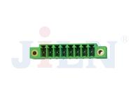 China Pluggable Terminal Block 3.5mm Pitch 16-28AWG Brass PBT M4.0 Steel Screw 8A 2000V for sale