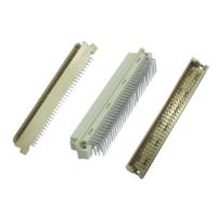 China PBT Brass DIN 41612 Connector 4 Rows 2.54mm 128P Male Female 3.0A PCB Mount for sale