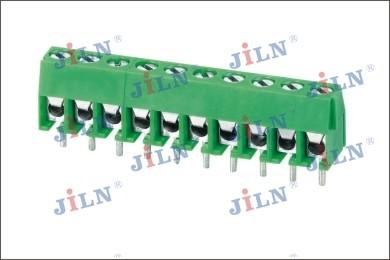 China PA66 PBT M2.0 PCB Screw Terminal Block JL350 Green 2000VAC 3.5mm Pitch for sale