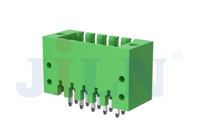 China Tin Plated Terminal Block Connector 1.2Nm Screw 16-28AWG PBT Brass 3.5mm Pitch for sale