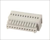 China Through Wall PCB Terminal Blocks Connectors 5.0mm Pitch Male 3P 5P JL8EDGKH 300V 10A for sale