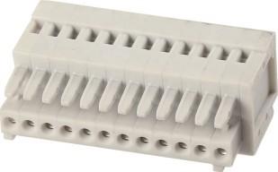 China Through Wall PCB Terminal Blocks Connectors 5.0mm Pitch Male 3P 5P JL8EDGKH 300V 10A for sale