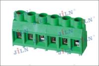 China M3.0 PA66 PCB Terminal Block 6.35mm Pitch 30A 300V Green Screw Connector for sale