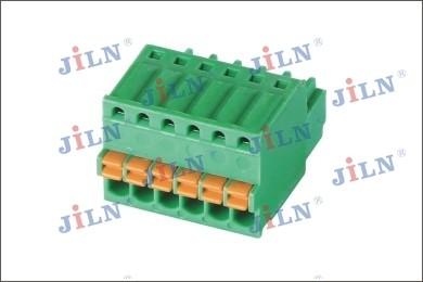 China PA66 Steel Pluggable Terminal Blocks 2.5mm Pitch AC1250V 4A JL15EDGKD for sale
