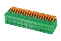 China 2.54mm Pitch PCB Spring Terminal Blocks Connector Male Female AC2000V 5A for sale