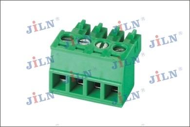 China PA66 Steel Zinc Plated AC1500V Terminal Block Connector JL15EDGK 3.81mm Pitch for sale