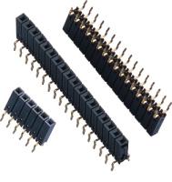 China 2.54mm H8.5 Female Header Connector Single Dual Row DIP Type for sale