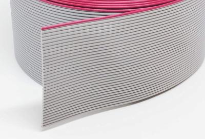 China 1.27mm Pitch 28AWG Flat Ribbon Cable 26 Conductor 5FT Gray PVC UL2651 for sale
