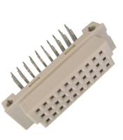 China Din 41612 Connector Male Female 96 Pin 3 Row PBT Right Angle DIP for PCB for sale