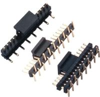 China 3.0A PCB Single Row Pin Header 2.54mm Pitch N Pin SMT Type With Cap Connectors for sale
