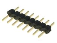 China 3.00mm PCB Header Connector H2.5 Single Row Gold Plated PA6T 20P Pin for sale
