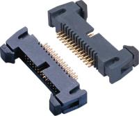 China 2.54MM DC2 N Pin PA6T Male Header Ejector Header Connector SMT DIP RA For PCB Board for sale