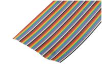 China 28AWG 10 Feet Ribbon Cable Assembly 1.27mm Rainbow Color for 2.54mm IDC Connectors for sale