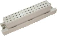 China PBT DIN 41612 Euro Connector Three Rows 96P Right Angle Female DIP for sale
