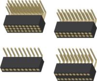 China 2.54mm Round Female Header H3.0 Machined Pin Header Connector L7.43mm Single Dual Row for sale