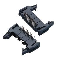 China 2.54mm DC2 NPin PA6T PBT Male Ejector Header Connector SMT DIP RA 3A 1000V for sale