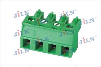 China Pluggable Terminal Block 5.00mm Pitch JL15EDGK AC2000V PA66 UL94V-0 300V 8A for sale