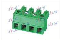 China Pluggable Terminal Block 5.08mm Pitch PA66 Brass M2.0 Zinc Plated JL15EDGK 300V 8A for sale
