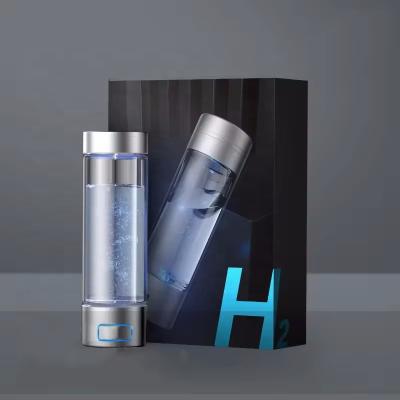 China Hydrogen-Rich Water Bottle Stand USB/Battery PEM Technology Hydrogen Water Generator For Home Outdoor Car RV Use Weizi for sale