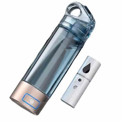 China Portable Nano High Hydrogen Rich Water Generator Bottle Pure H2 Maker Ionizer Rechargeable Electrolysis Cup 2000-9000ppb for sale