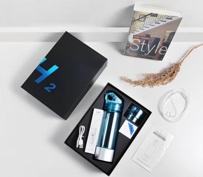 China Portable Rechargeable Rich Hydrogen Water Generator Bottle Water Electrolysis Ionizer Alkaline Water Bottle for sale