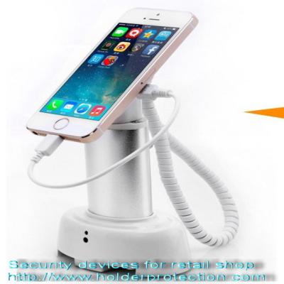 China COMER Alarming Anti-Theft Mobile Phone tablet desktop Display Holder with cable locking for sale