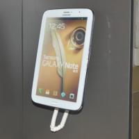 China COMER tablet pc security magnetic stand anti-theft alarm wall mounting bracket with charging for sale