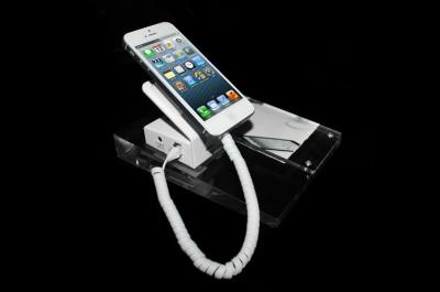 China COMER security acrylic alarm locking devices for gsm Cell phone alarm stand with price label for sale