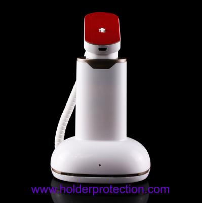 China COMER Gripper alarm bracket mounts, desk display stands with charging function in cellular phone stores for sale
