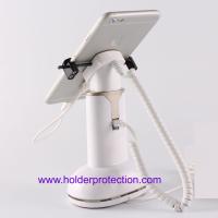 China COMER security desk display cable lock stand Anti-theft cell phone stands with charging function for sale