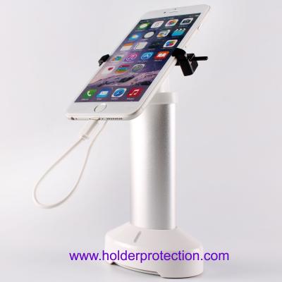 China COMER Gripper Anti theft Display alarm Cradle for Cell Phone, mobile clip security display stands for sale