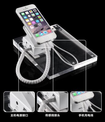 China COMER security holder Rotationable Anti Theft Alarm Locking Mounts for Cellular Phone Acrylic base Displays for sale
