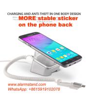 China COMER  security alarm mounting bracket for smartphone display stands with charging cables for mobile stores for sale
