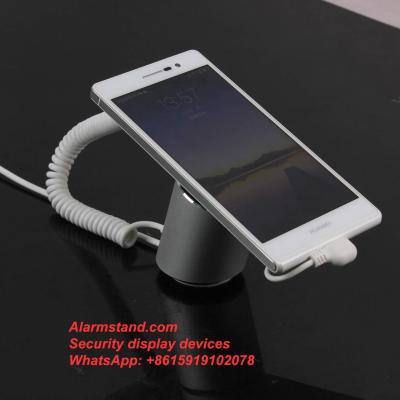 China COMER High Security Mobile Phone Anti Theft Alarm Display Stands with alarm sensor and charging cord for sale