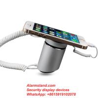 China COMER Mobile phone display stand security alarm system tablet security stand with alarm sensor cord for sale