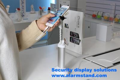 China COMER independent anti-theft alarm system for cellphone charging bracket with stickers for sale