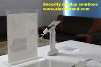 China COMER security alarm display stand holder for mobile phone with cable built in for sale