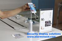 China COMER security alarm display stand for IOS and Android phone retail stores for sale