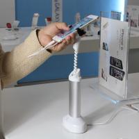 China COMER alarm stands for cellphone security counter display holders for shops for sale