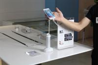 China COMER alarm stands for cellphone security counter display holders for shops for sale