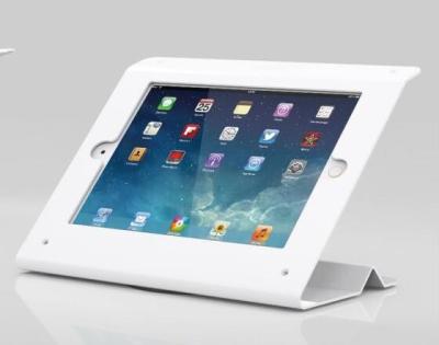China COMER anti-theft lock bracket counter-top display mounting 360 degree rotating tablet stands for digital retail stores for sale